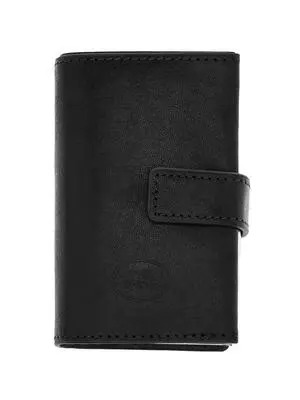THE BRIDGE Press-stud Leather Cardholder - Black