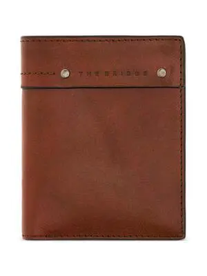 THE BRIDGE Ludovico Logo-debossed Leather Card Holder - Brown