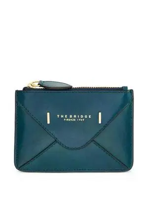 THE BRIDGE Zip-around Leather Cardholder - Blue
