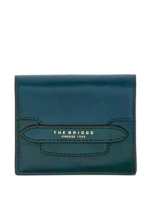 THE BRIDGE Logo-print Leather Wallet - Blue