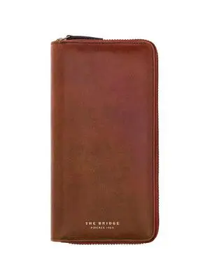 THE BRIDGE Zip-around Leather Wallet - Brown