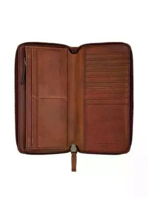 THE BRIDGE Zip-around Leather Wallet