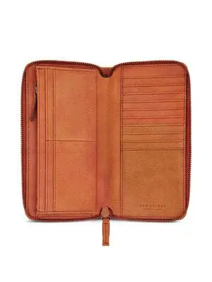 THE BRIDGE Zip-around Leather Wallet - Brown
