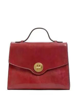 THE BRIDGE Irene Leather Foldover Shoulder Bag - Red