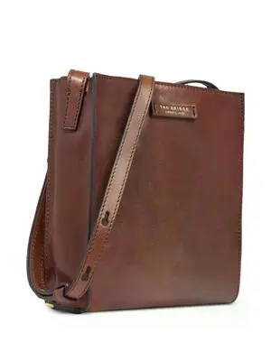 THE BRIDGE Logo-plaque Leather Shoulder Bag