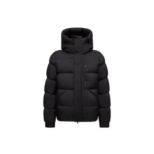 Moncler Madeira Hooded Short Down Jacket - Black