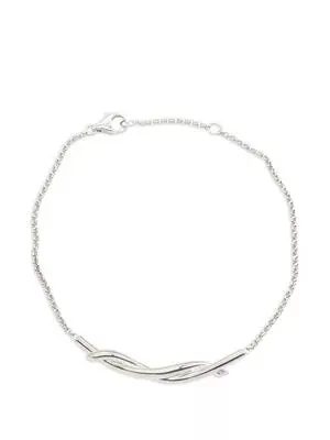 Cartier 18k White Gold Entrelacés Motif Chain Bracelet