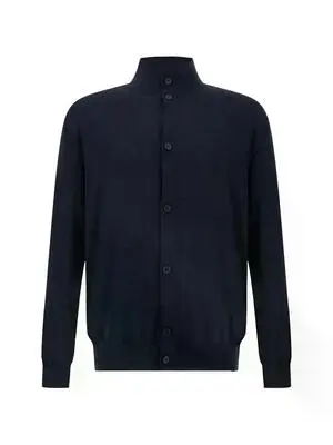 Paul & Shark High-neck Button-up Cardigan - Blue