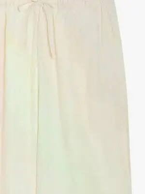 SOLAQUA Embroidered Drawstring Trousers