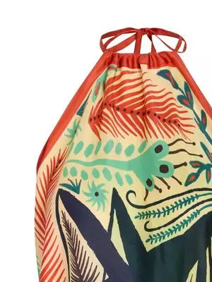 Etro Insect Print Halterneck Top