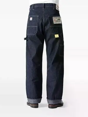 SUGAR CANE JEANS Logo Patch Denim Work Jeans