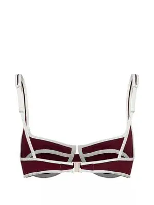 MC2 SAINT BARTH Contrast Trim Bikini Top
