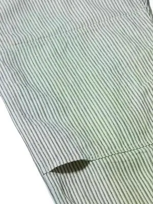 SUGAR CANE JEANS Striped Straight-leg Work Trousers