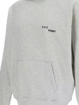 A.p.c. Logo Print Raglan Sleeve Hoodie