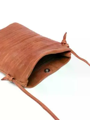 SOMMET Paloma Rows Pleated Leather Shoulder Bag