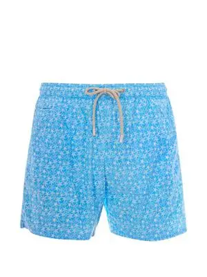 MC2 SAINT BARTH Starfish Print Swim Shorts - Blue