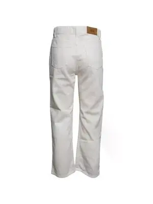 SOLOTRE Logo Patch Straight-leg Jeans