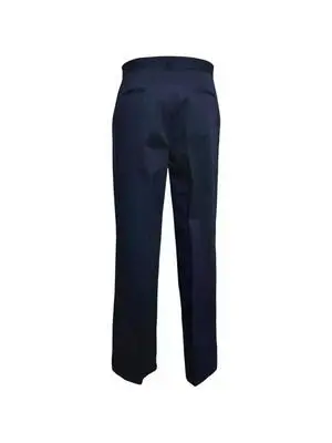 SOLOTRE Pressed-crease Straight-leg Trousers