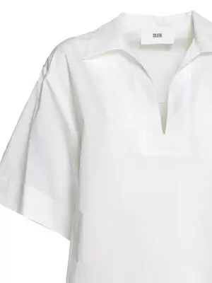 SOLOTRE Short Sleeve Shirt Dress