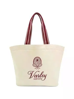 Varley Robinson Club Embroidered Tote Bag - Neutrals