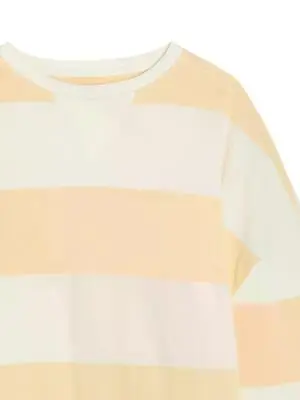Free People We The Free Striped Cotton Crewneck Sweatshirt