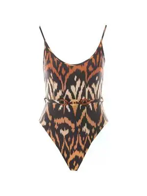 Zimmermann Aster Zebra-print One-piece Swimsuit