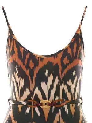 Zimmermann Aster Zebra-print One-piece Swimsuit