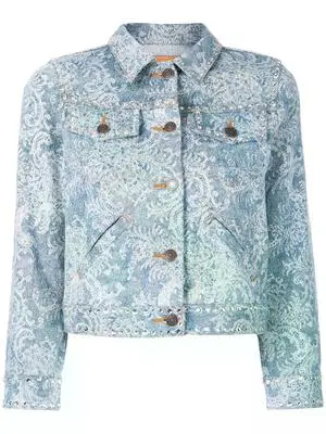 Marc Jacobs Embellished Denim Jacket - Blue