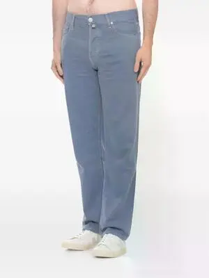 Jacob Cohen Logo-patch Straight-leg Trousers
