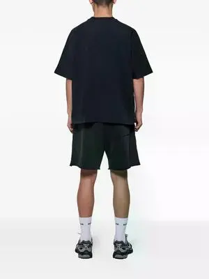 GODMADE Logo-print Raw-edge Shorts