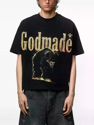 GODMADE Cotton T-shirt - Black