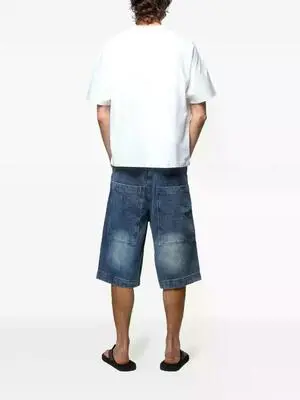 GODMADE Embroidered Logo Whiskered Shorts