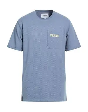 FERRE' T-shirt Size Cotton, Polyester - Blue