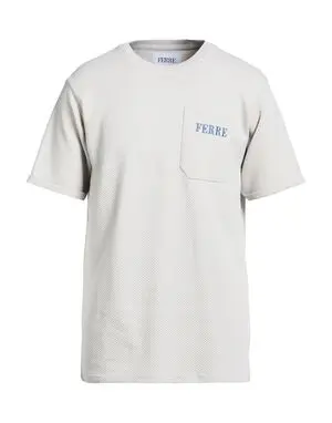 FERRE' T-shirt Size Cotton, Polyester - Light Grey