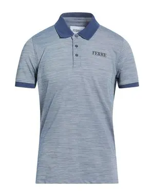 FERRE' Polo Shirt Size Cotton, Polyester - Navy