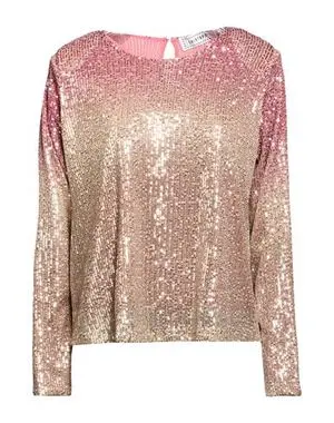 SHIRTAPORTER Polyester Tulle Top With Sequins And Cutout Detail - Red