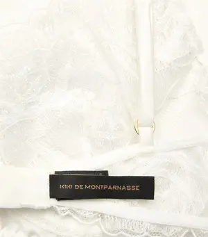 Kiki De Montparnasse Lace Fleurs Veloutées Demi Bra - Ivory