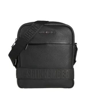 BIKKEMBERGS Cow Leather Crossbody Bag - Black