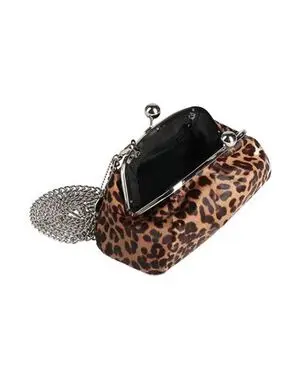 LAURA DI MAGGIO Calf Hair Leopard-print Clutch