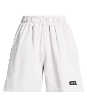 SHOE Light Cotton French Terry High Waisted Shorts - Grey