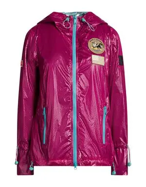 DEKKER Polyester Hooded Windbreaker Jacket - Fuchsia