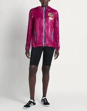 DEKKER Polyester Hooded Windbreaker Jacket - Fuchsia