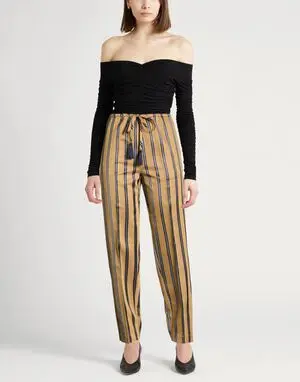 FORTE_FORTE Jacquard Satin Striped Relaxed Fit Pants
