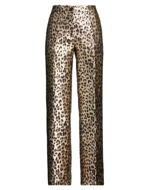 P.a.r.o.s.h Leopard Print Brocade Wide-leg Pants