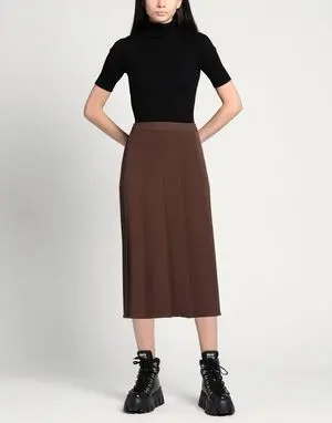 SHIRTAPORTER Pleated Twill Midi Skirt