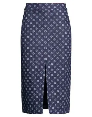 SHIRTAPORTER Floral Print Denim Pencil Skirt - Blue
