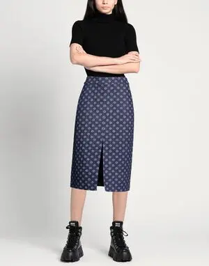 SHIRTAPORTER Floral Print Denim Pencil Skirt