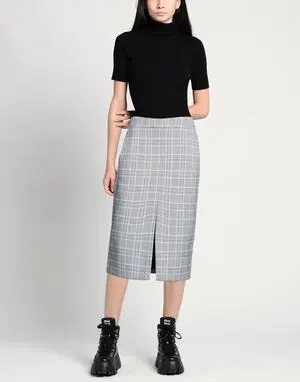 SHIRTAPORTER Glen Plaid Stretch Midi Skirt