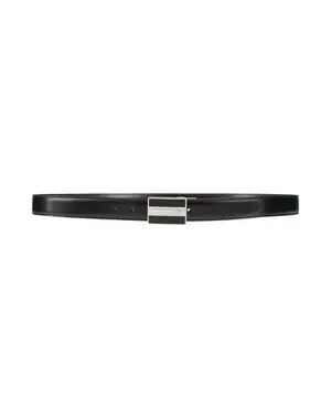 Montblanc Glossed Leather Belt - Black