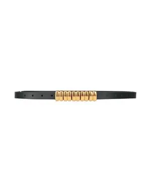 BY MALENE BIRGER Leather Embellished Skinny Belt